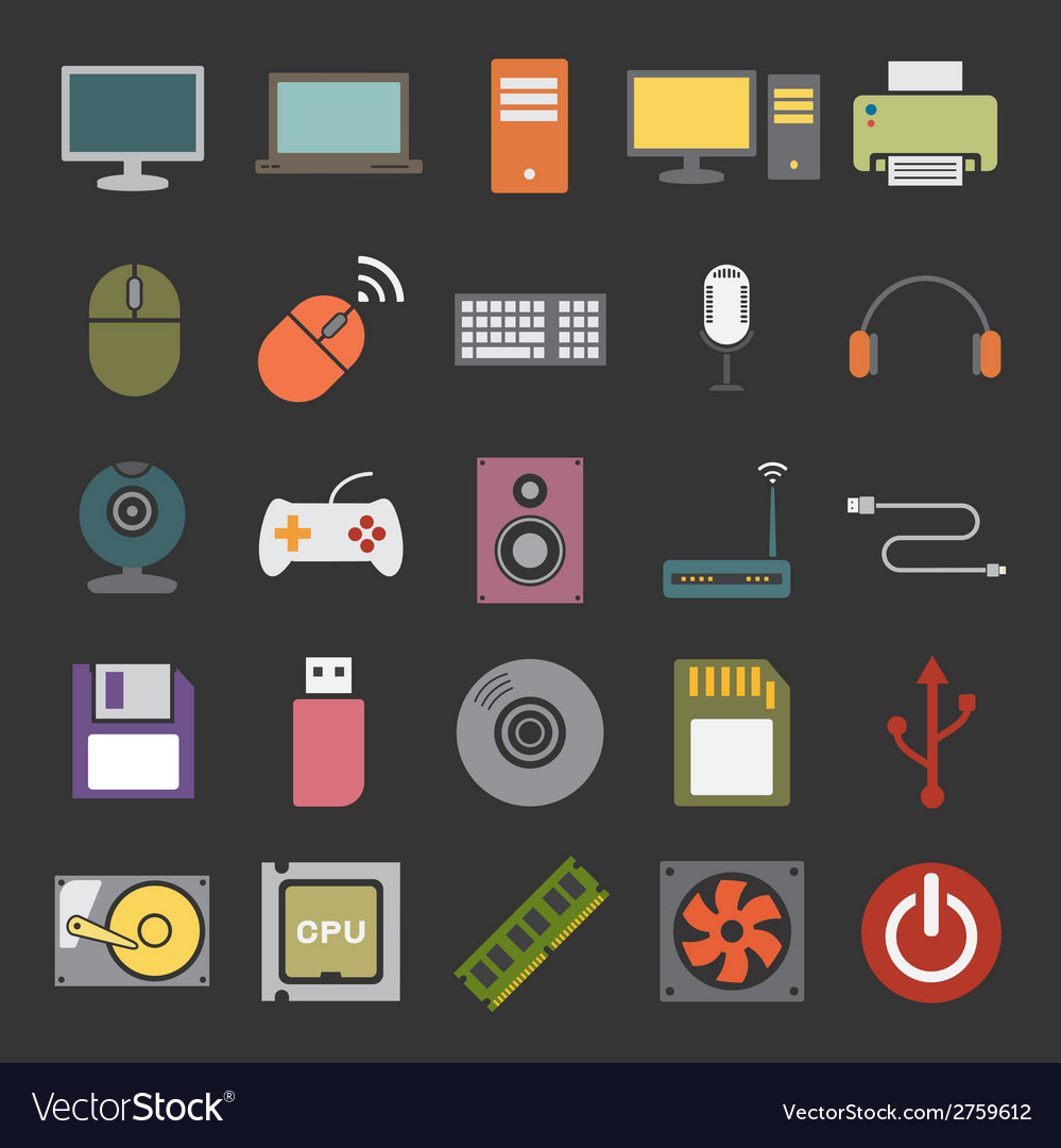 Computer icon Royalty Free Vector Image - VectorStock