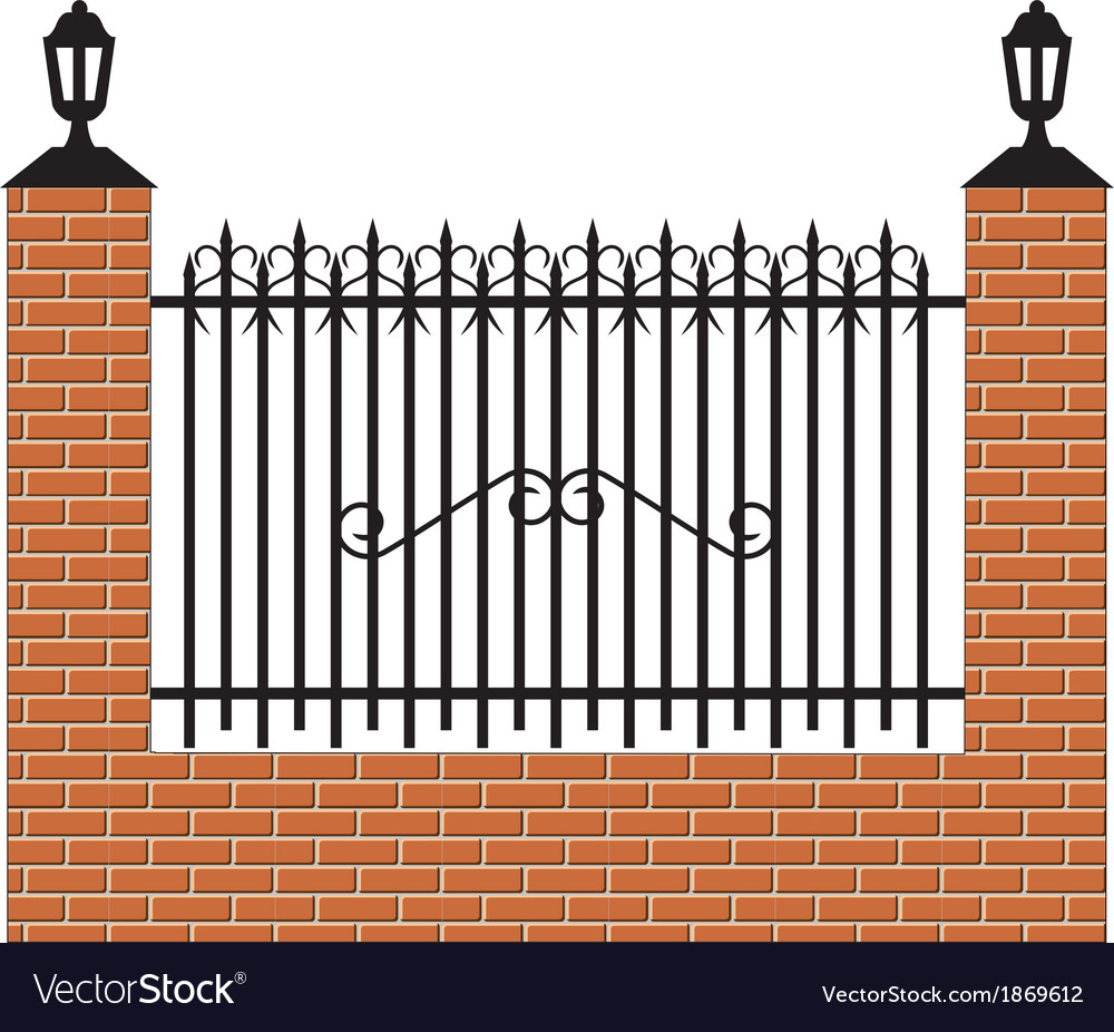 Fence Royalty Free Vector Image - VectorStock