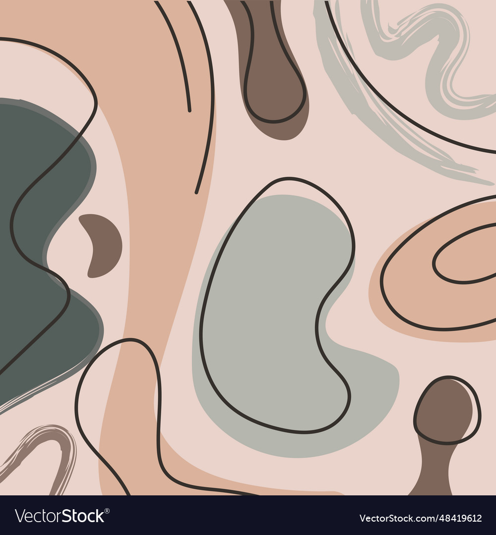 Hand drawn background with abstract Royalty Free Vector