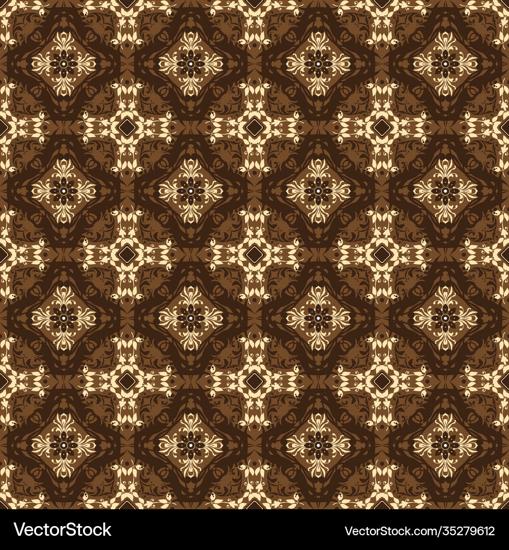 Modern circle motifs on solo batik Royalty Free Vector Image