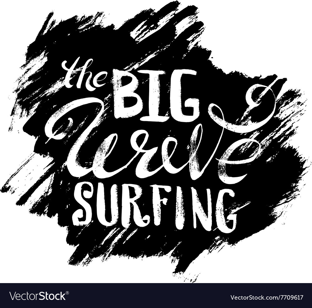Big wave surfing Royalty Free Vector Image - VectorStock