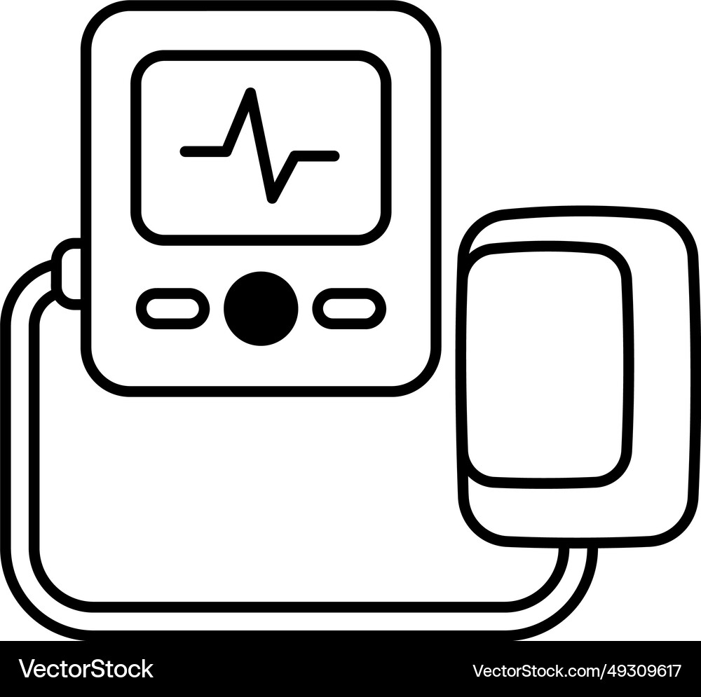 Bp monitor Royalty Free Vector Image - VectorStock
