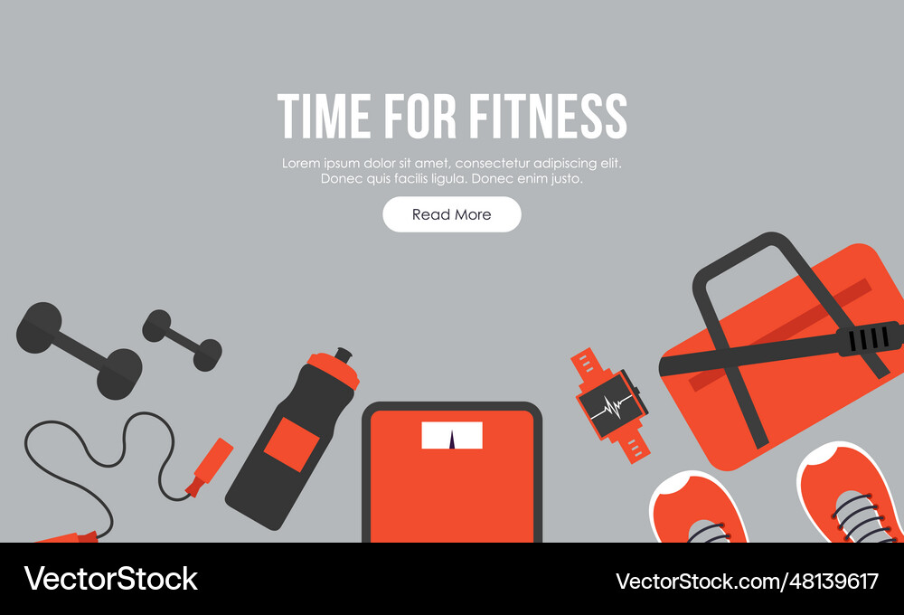 Fitness equipment logo flat concept Royalty Free Vector