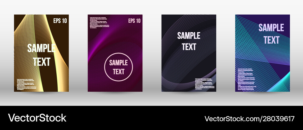 Geometric template with lines Royalty Free Vector Image