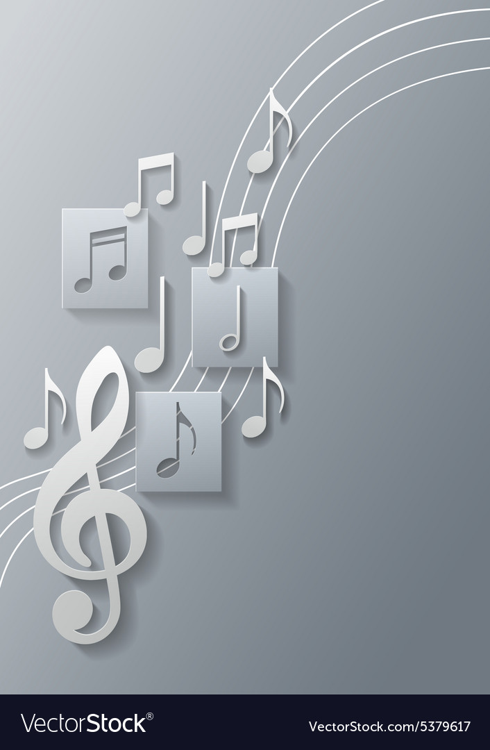 Music notes background Royalty Free Vector Image
