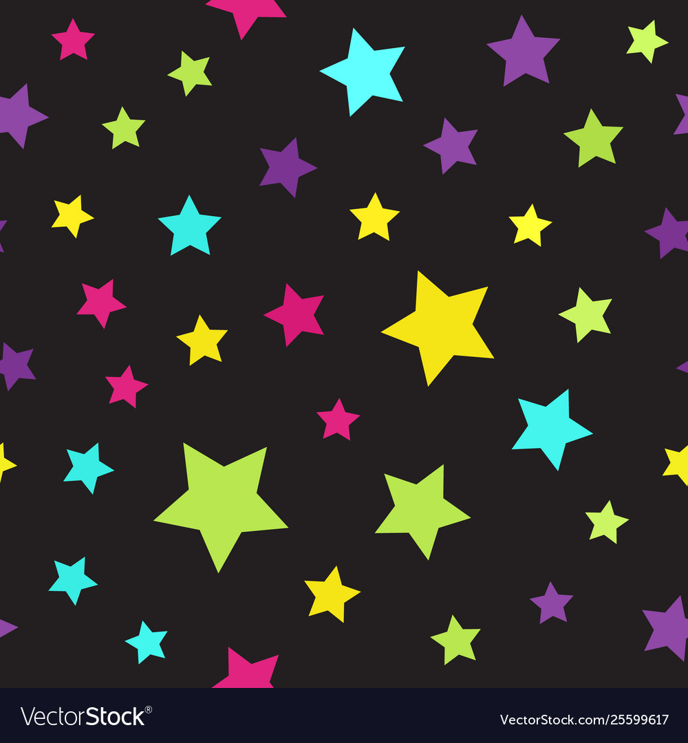 Star pattern seamless background Royalty Free Vector Image