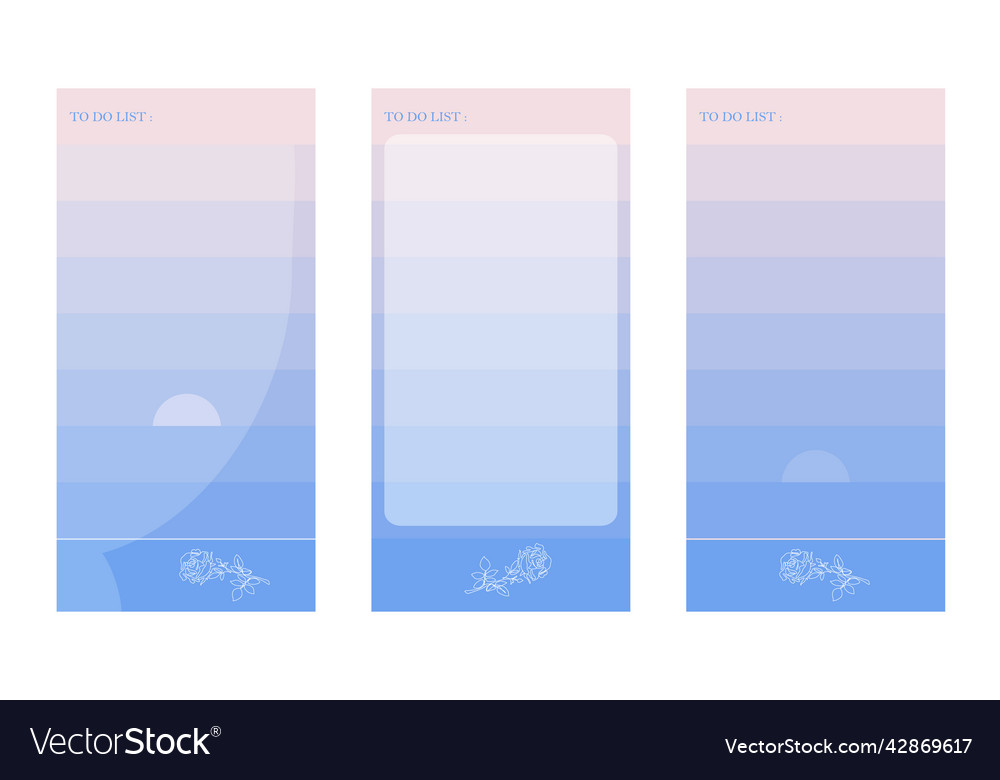 To do list on background with sunset pattern Vector Image