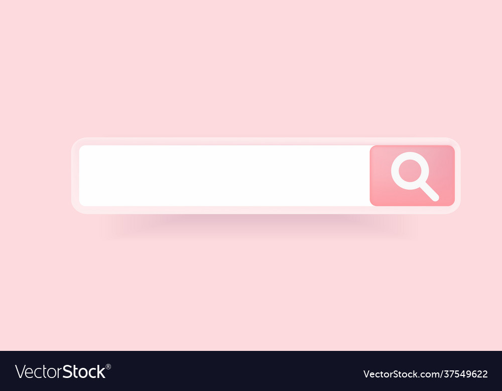 A graphic design element search bar Royalty Free Vector