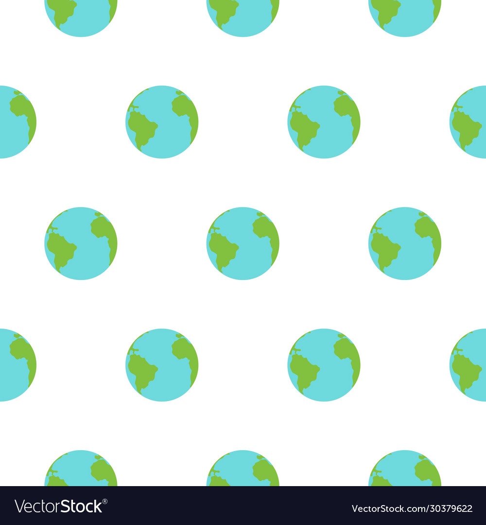 Cartoon seamless pattern planets earth Royalty Free Vector