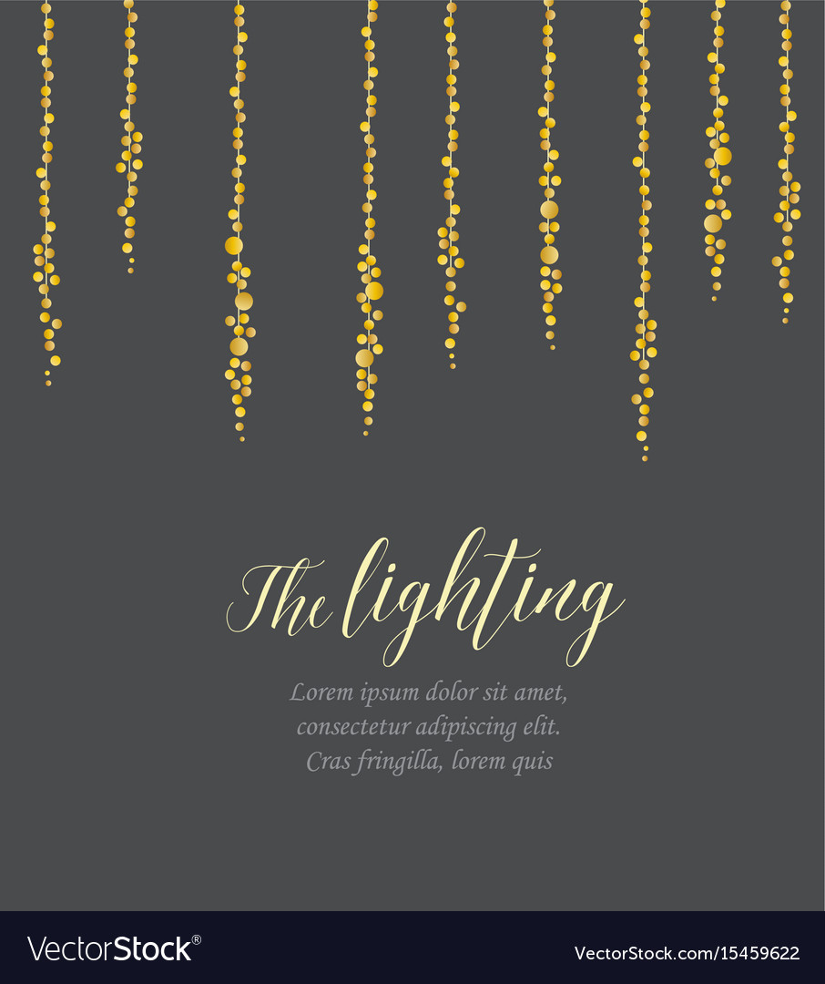 String lights Royalty Free Vector Image - VectorStock
