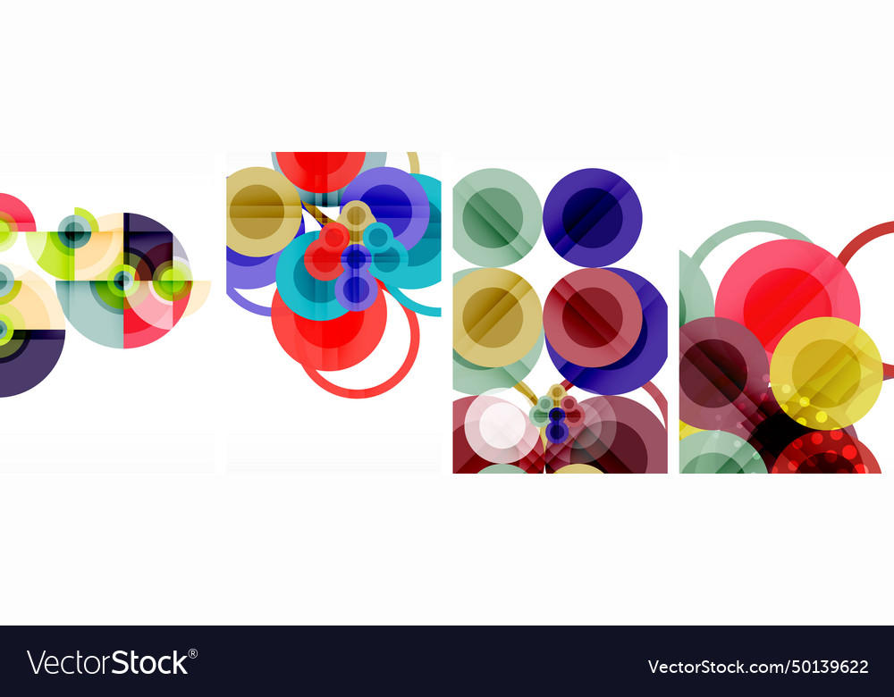 World of geometric elegance with abstract circle Vector Image