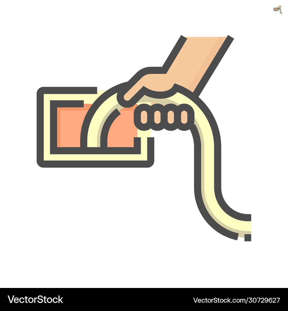 Air duct pipe and cleaning work icon 64x64 Vector Image