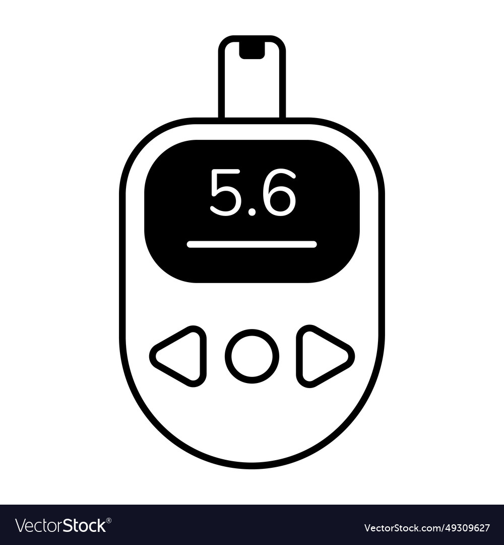 Glucometer Royalty Free Vector Image - VectorStock
