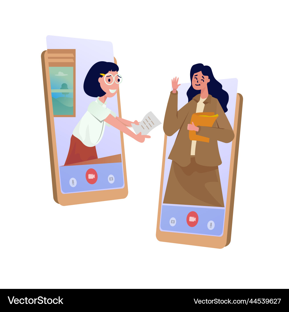 Submit schoolwork online Royalty Free Vector Image