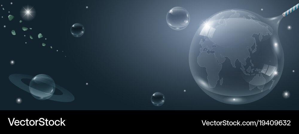 Banner of the universe Royalty Free Vector Image