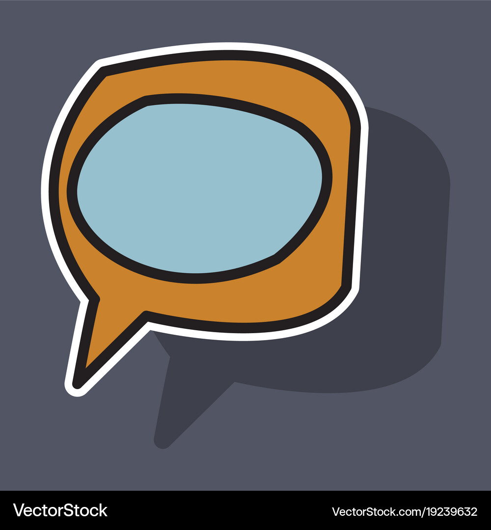 Bubble of communication for technology and social Vector Image