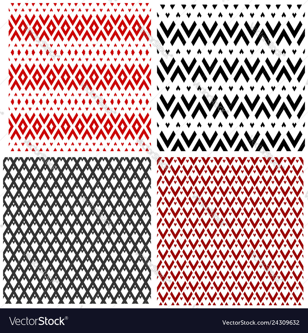 Geometric Diamond Patterns Royalty Free Vector Image