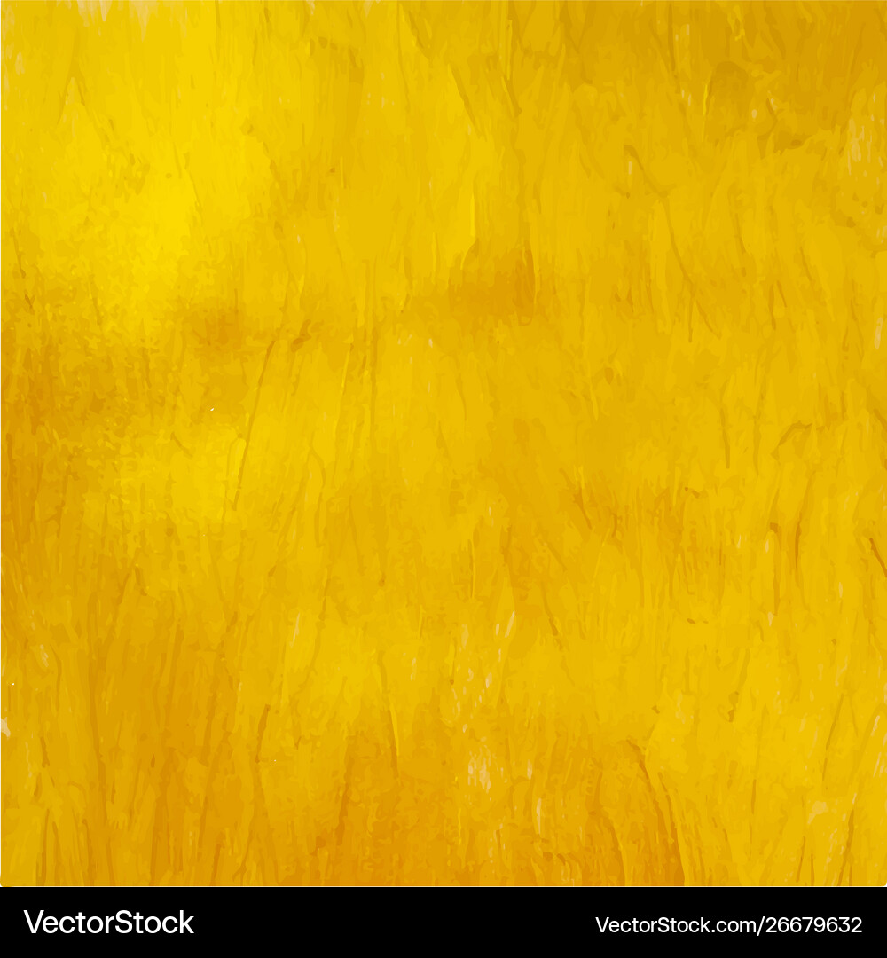 Gold texture paint stain hand drawn brush stroke Vector Image