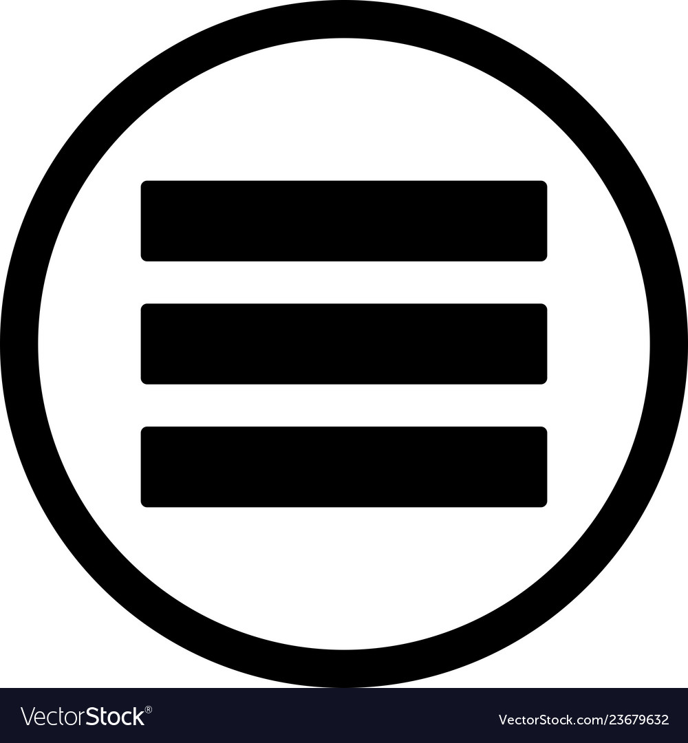 Menu icon Royalty Free Vector Image - VectorStock