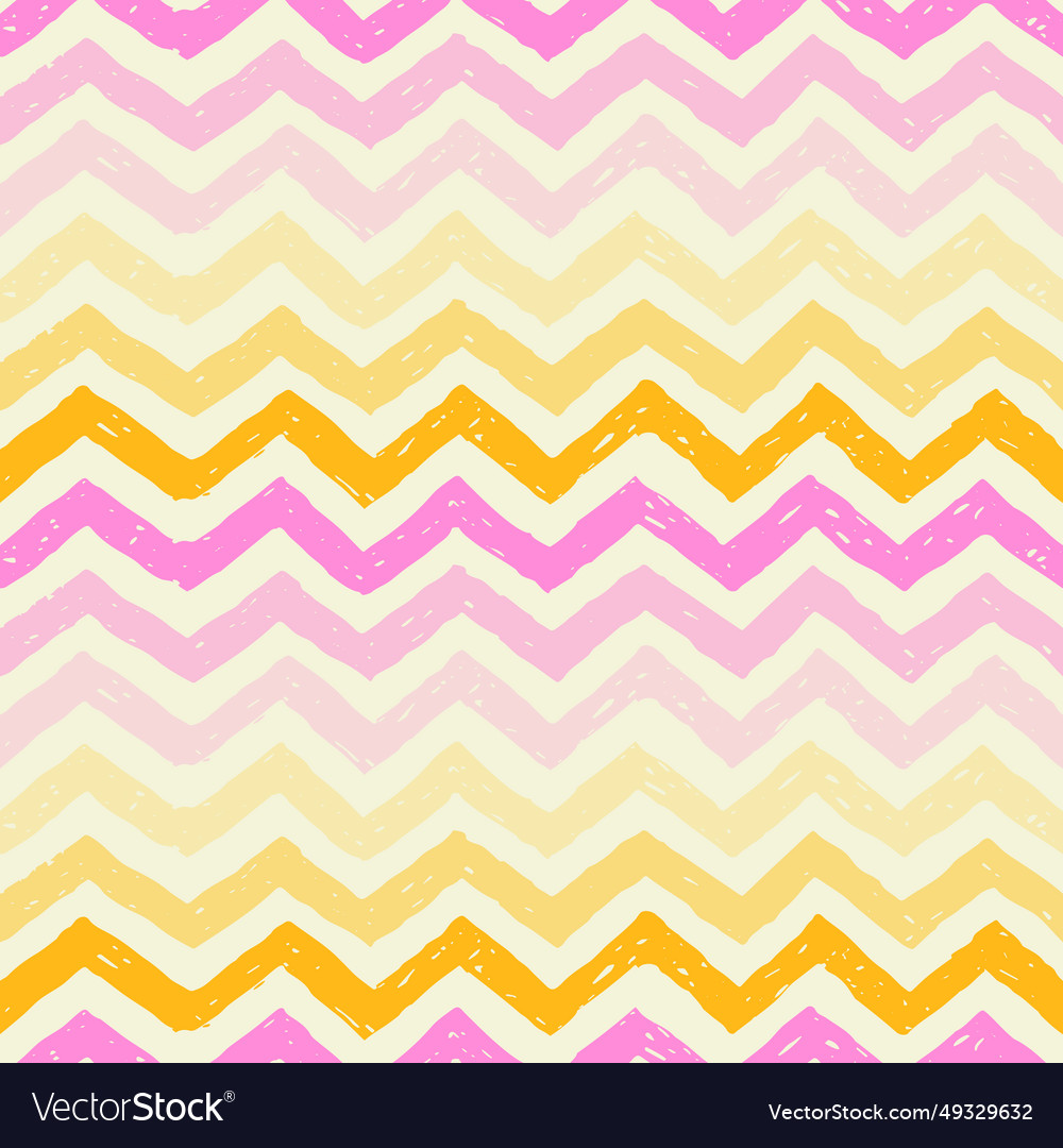 Pattern zig zag fun watercolor minimal background Vector Image