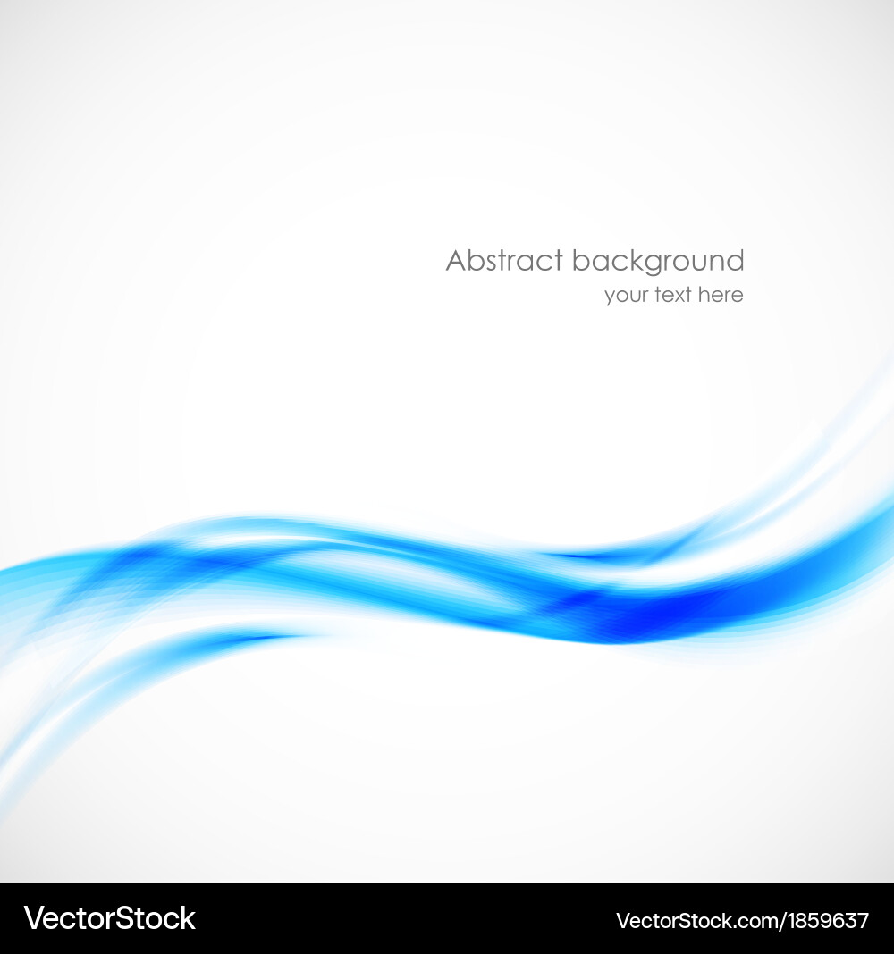 Abstract blue wavy background Royalty Free Vector Image