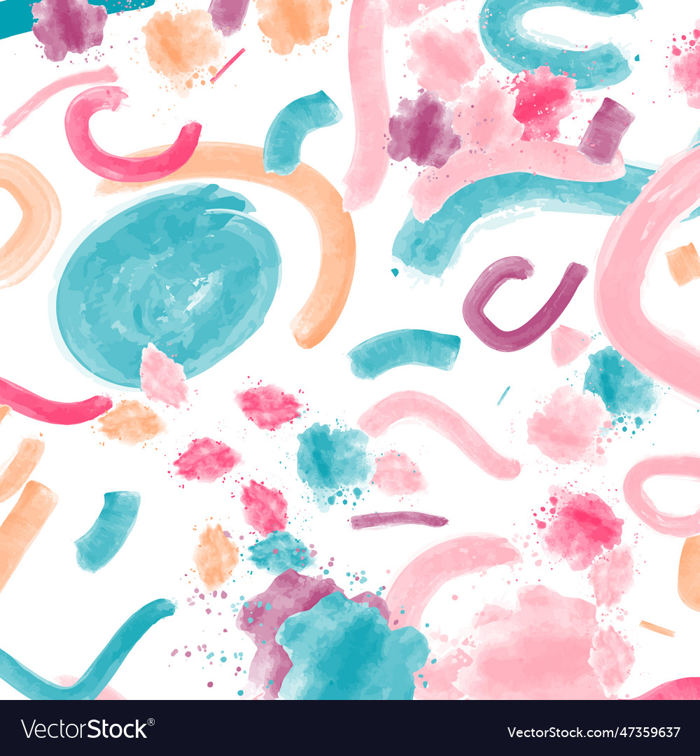 Abstract hand painted pattern background Vector Image