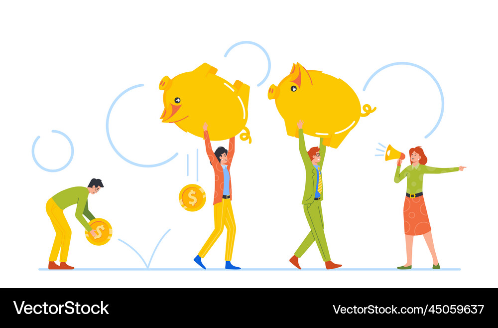 Money loss improper distribution of funds Vector Image