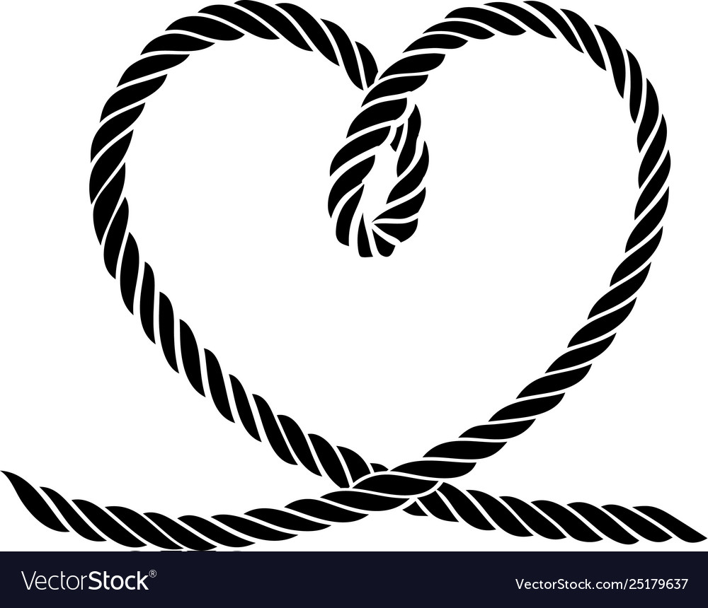 Rope knot Royalty Free Vector Image - VectorStock