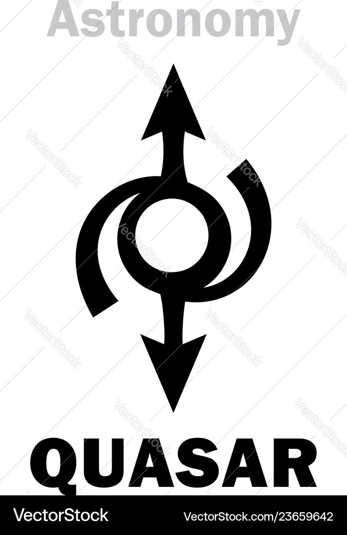 Astrology quasar relict radiation Royalty Free Vector Image