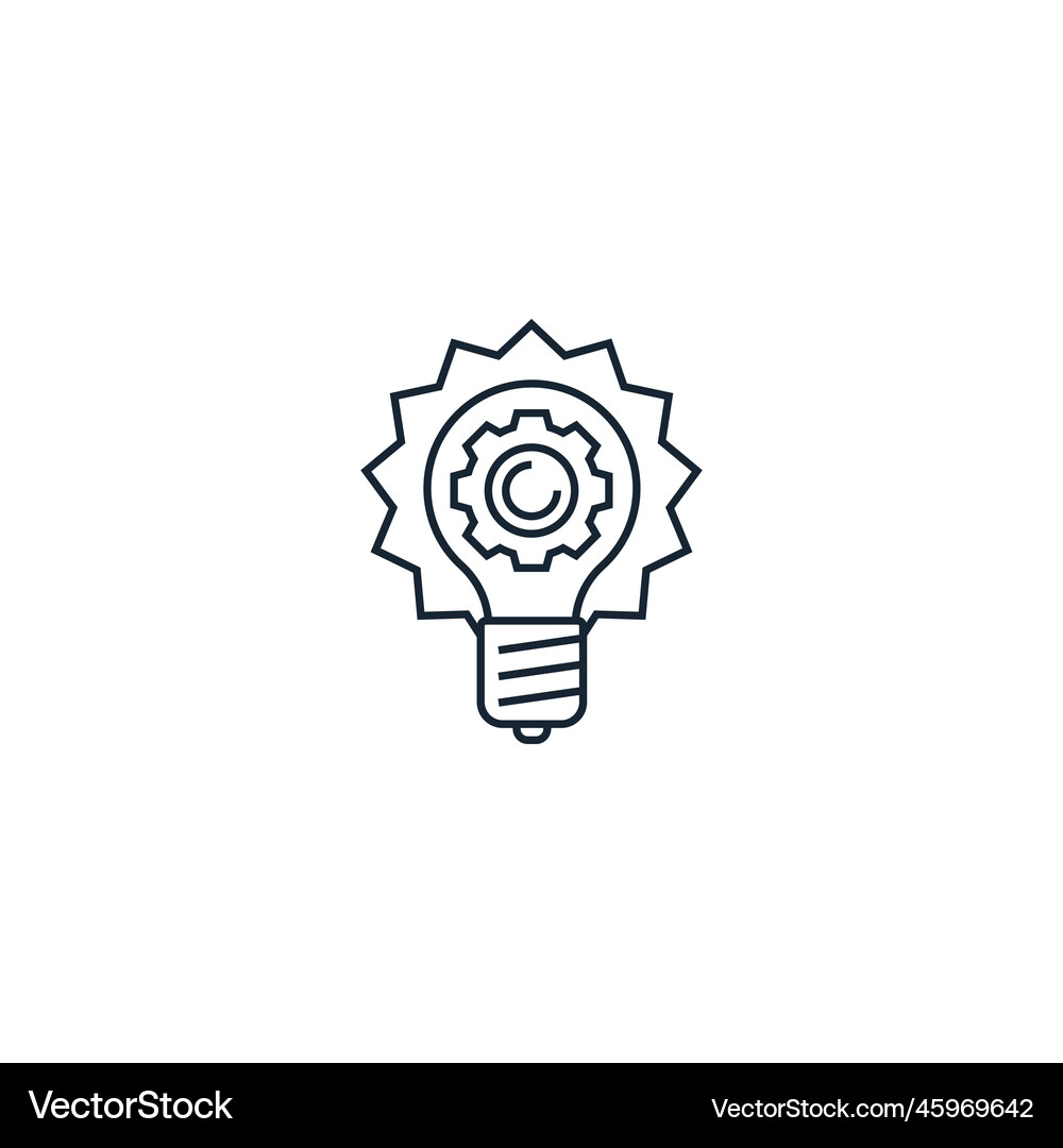Innovation creative icon line from success icons Vector Image