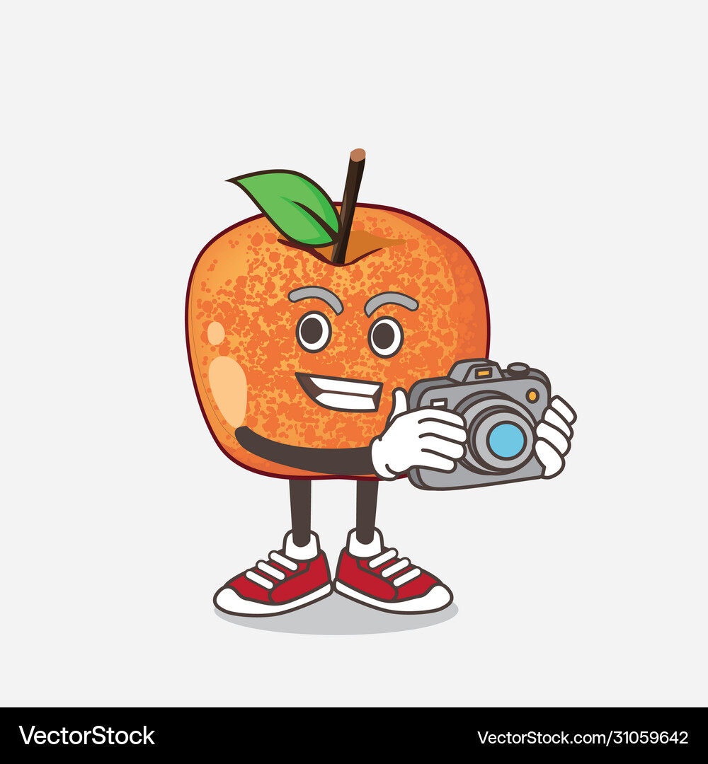 Pluots fruit cartoon mascot character Royalty Free Vector