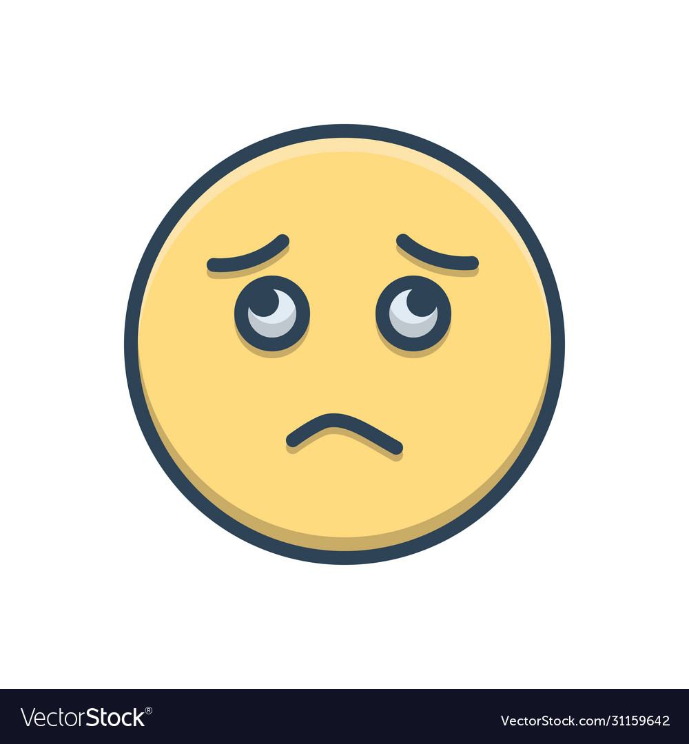 Worried Royalty Free Vector Image - VectorStock