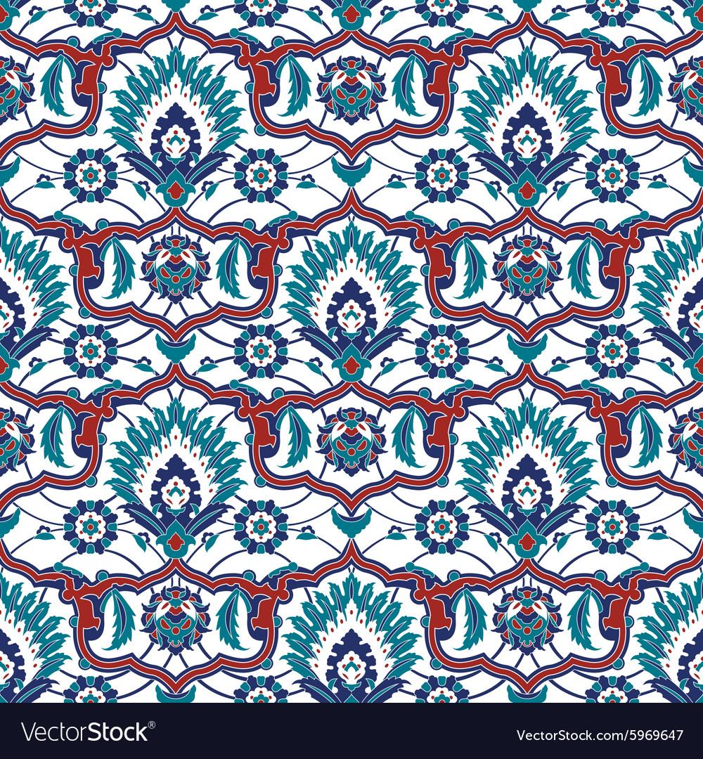 Arabesque seamless pattern Royalty Free Vector Image