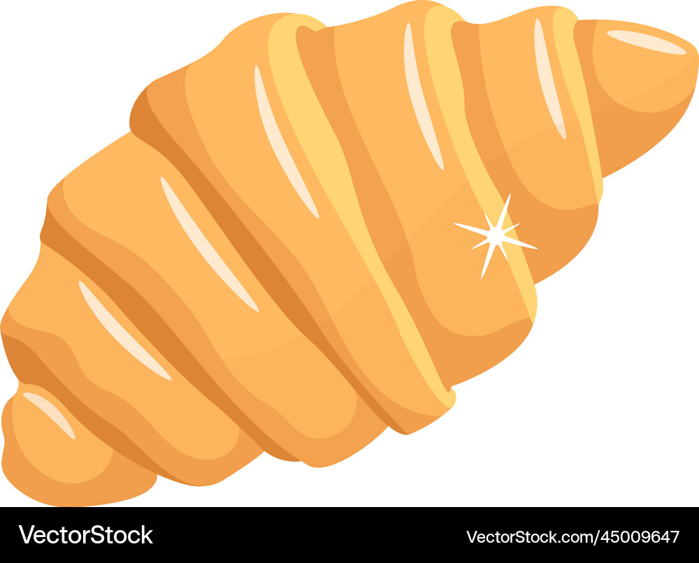 Check out flat icon of croissant bread Royalty Free Vector