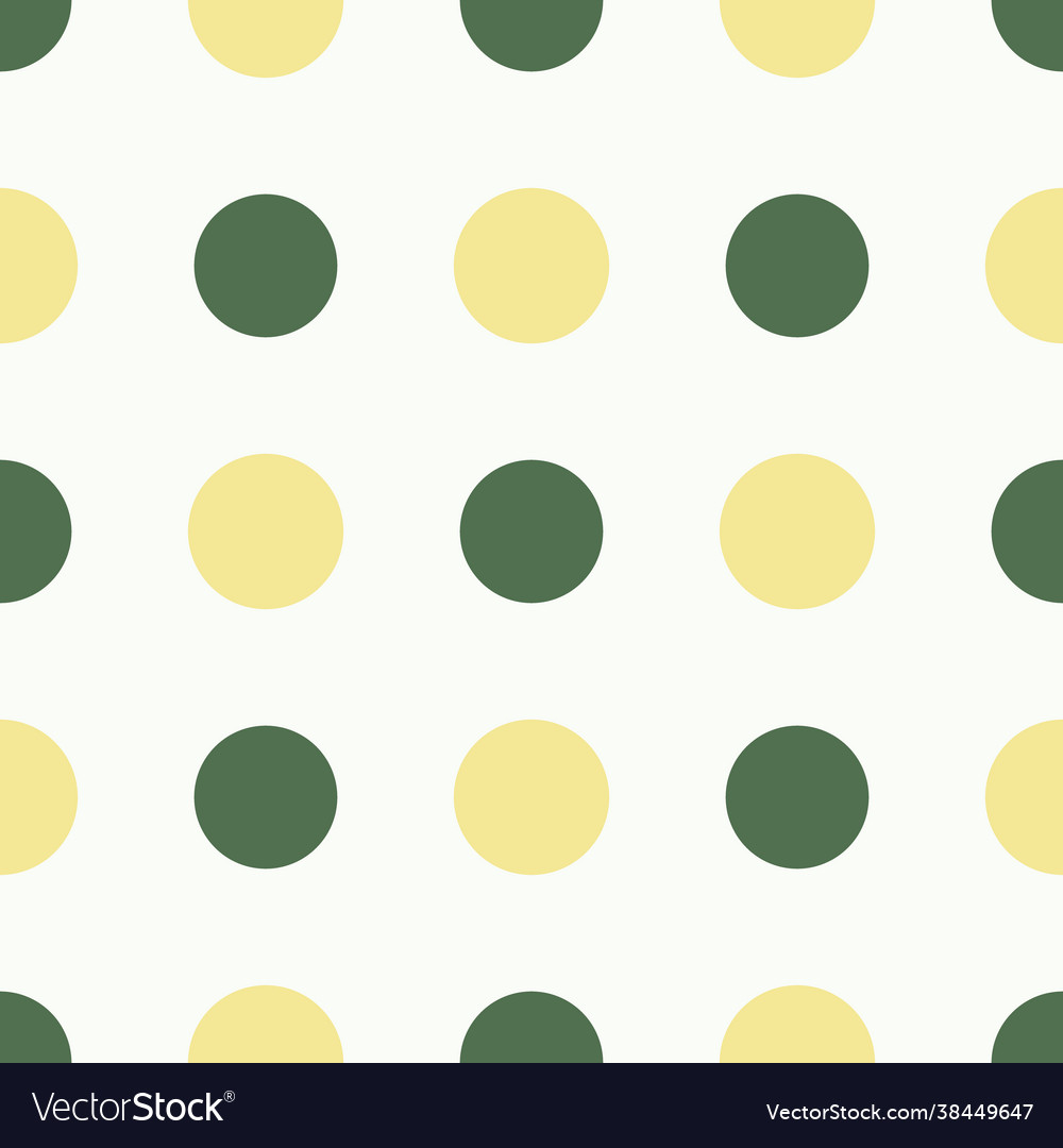 Yellow and green polka dot background for use Vector Image