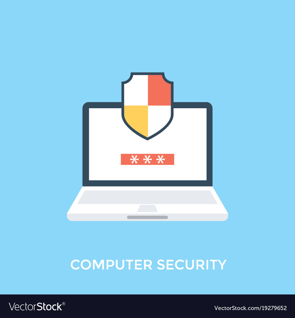 Computer security Royalty Free Vector Image - VectorStock