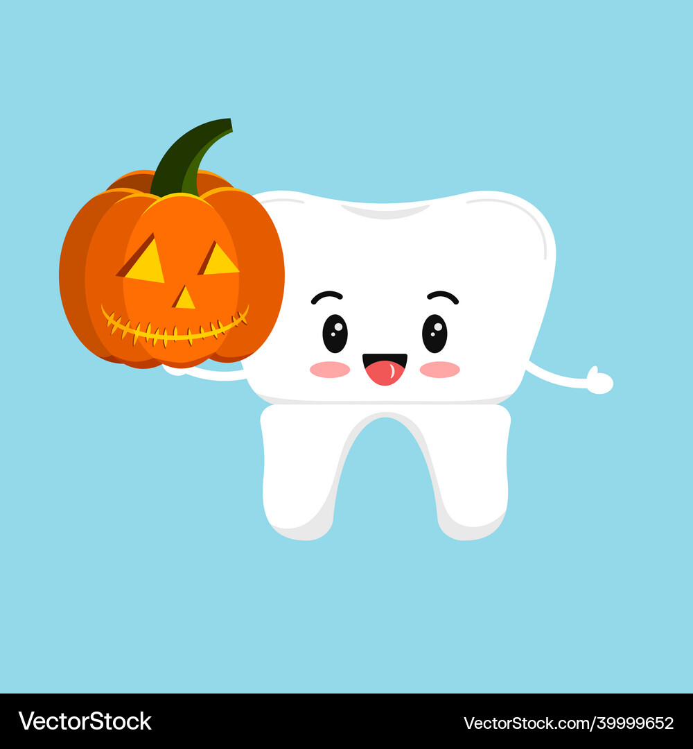 Dentist Tooth Pumpkin Carving Project Idea: Pumpkin Tooth Replacement