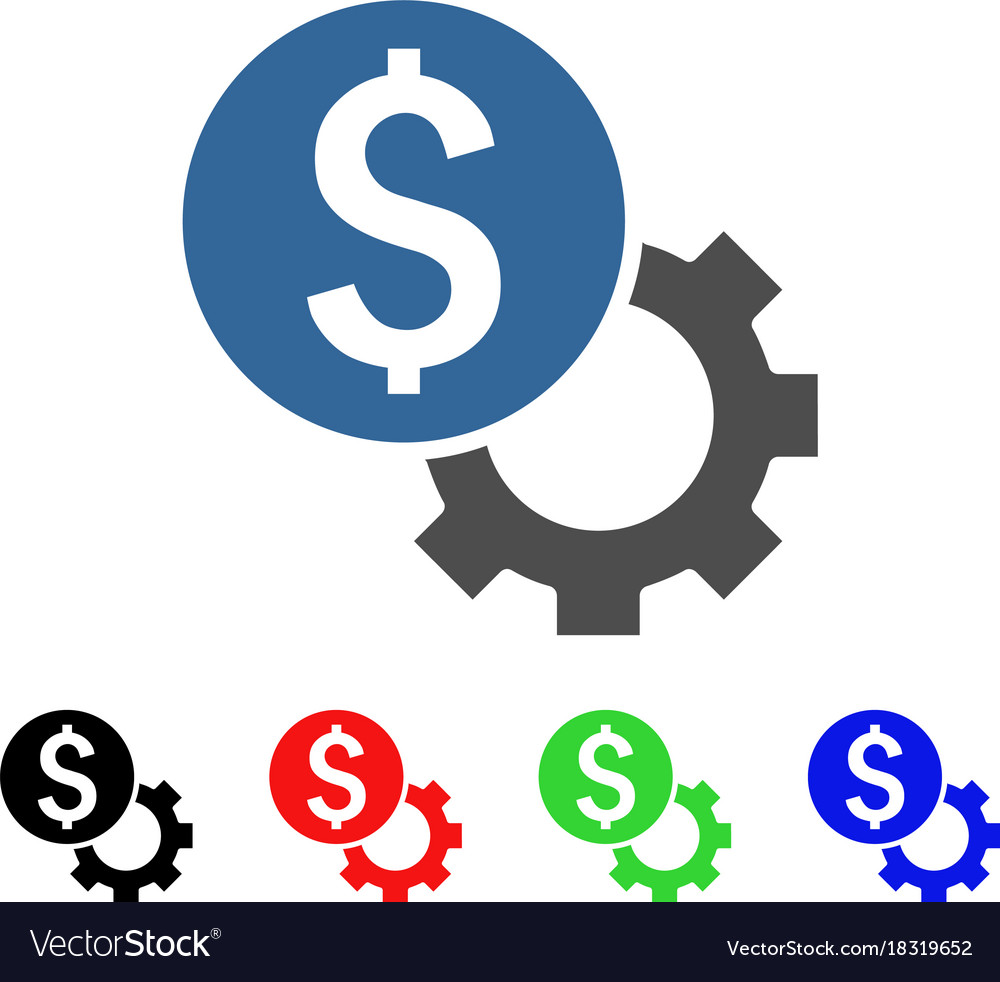 Development cost icon Royalty Free Vector Image
