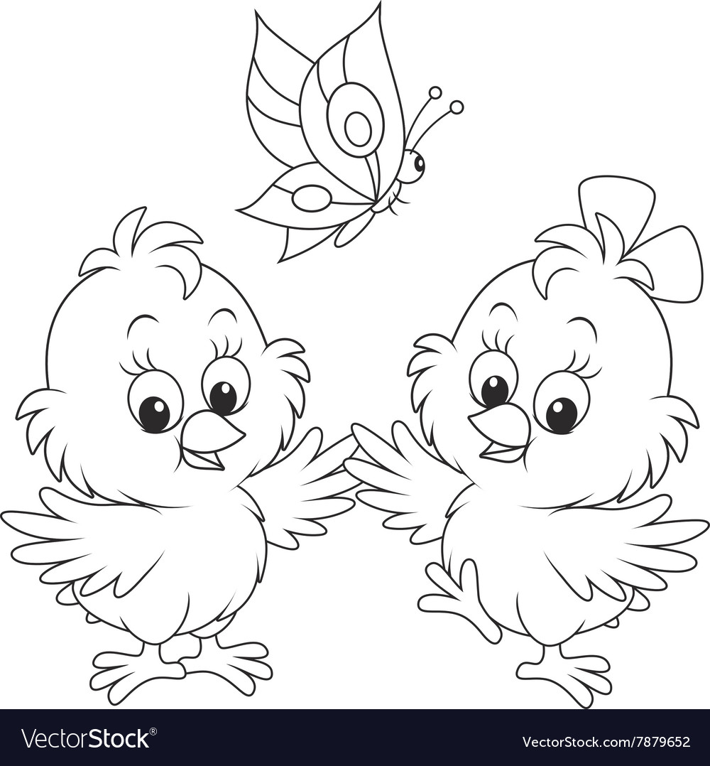 Easter Chicks Royalty Free Vector Image Vectorstock