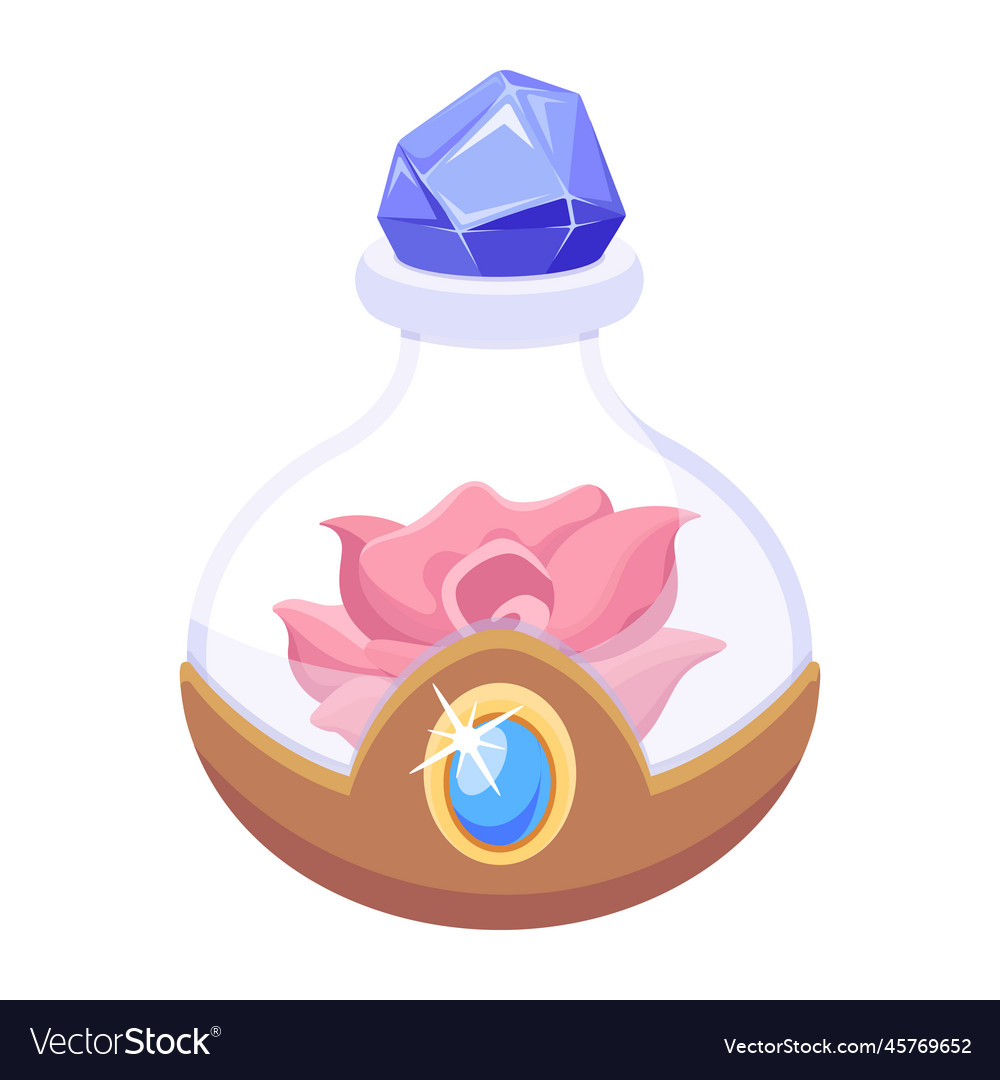 Flower elixir Royalty Free Vector Image - VectorStock