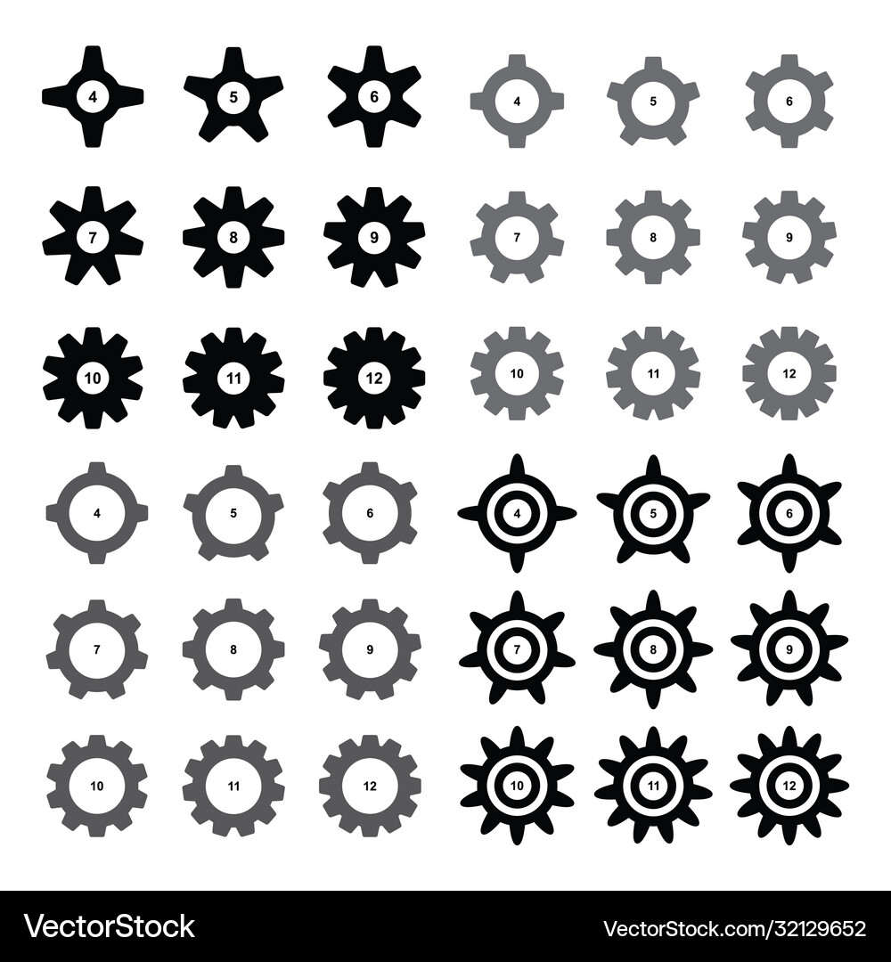 Gear icon config settings symbol gears sign Vector Image