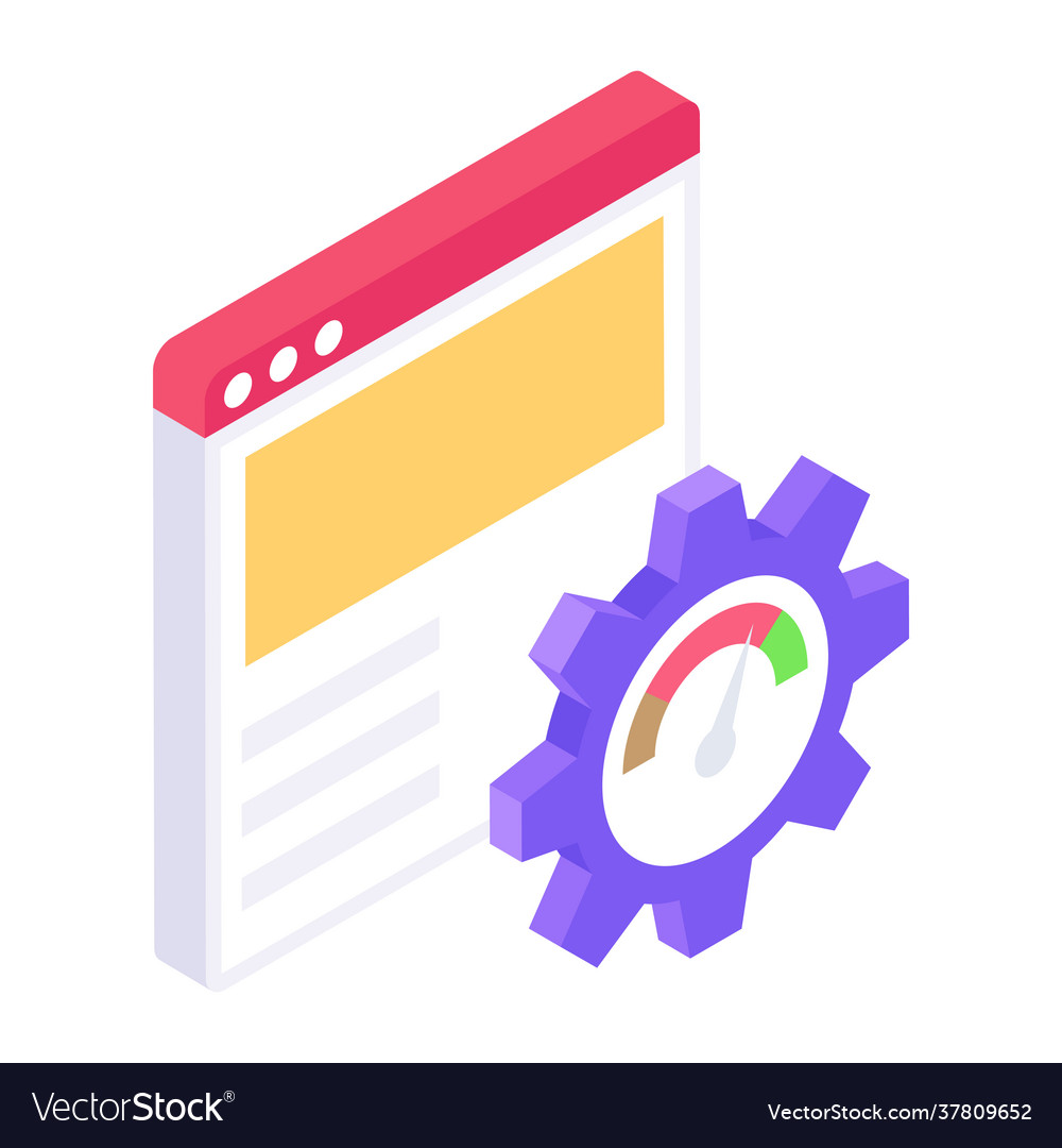 Website speed optimization Royalty Free Vector Image