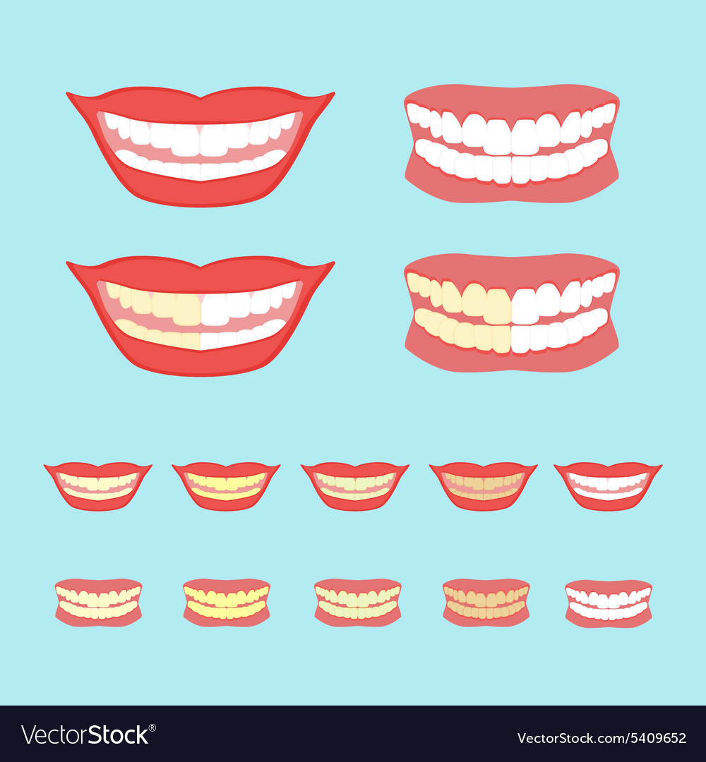 Whitening teeth isolated on Royalty Free Vector Image