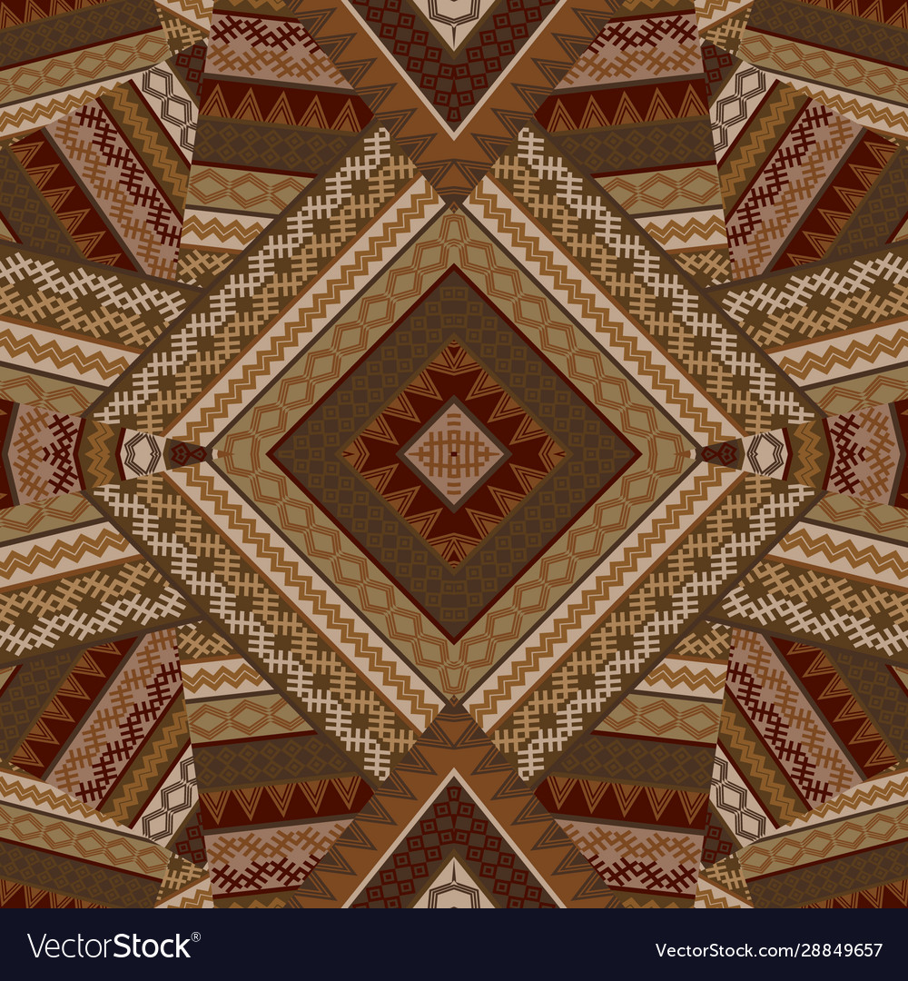 Creative seamless patchwork pattern Royalty Free Vector