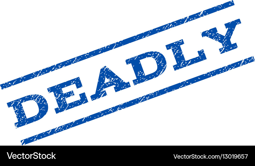 Deadly watermark stamp Royalty Free Vector Image