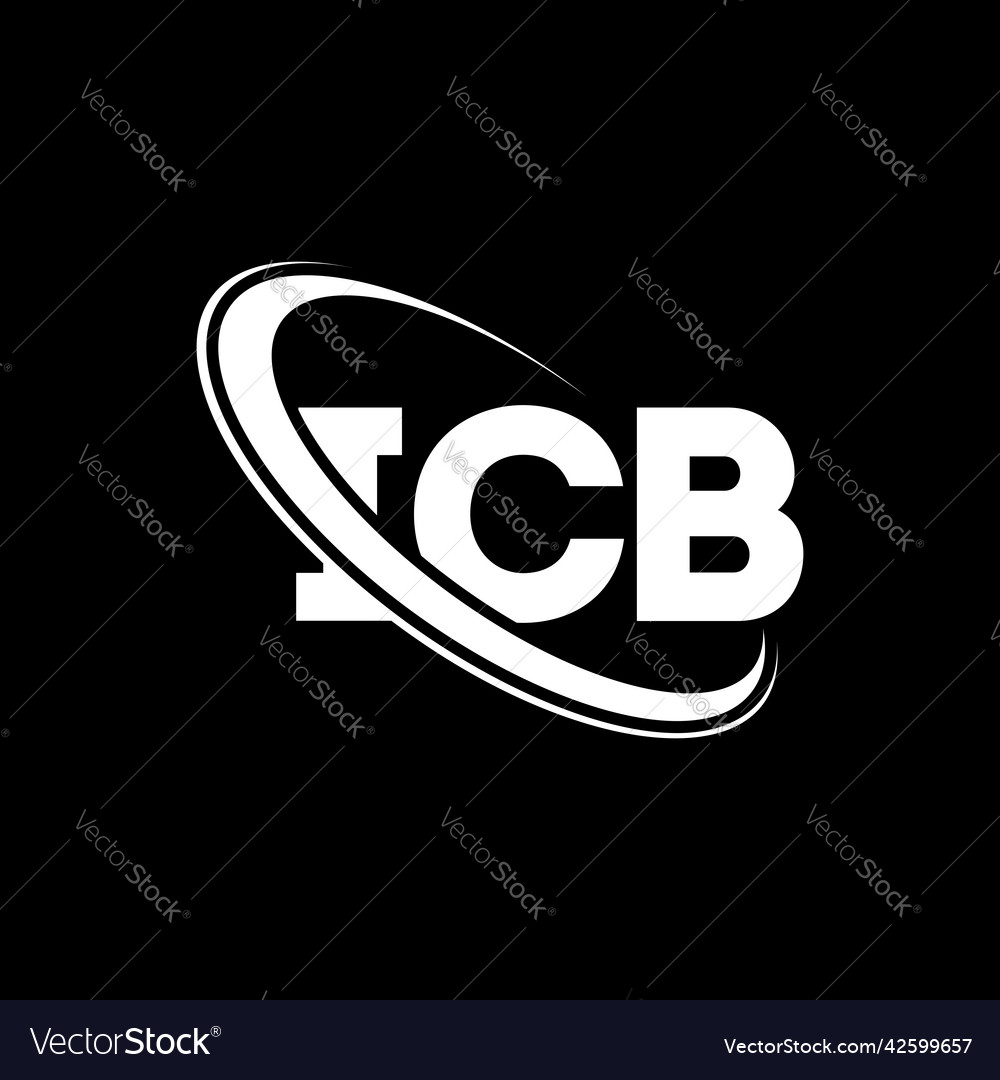Icb logo letter design Royalty Free Vector Image