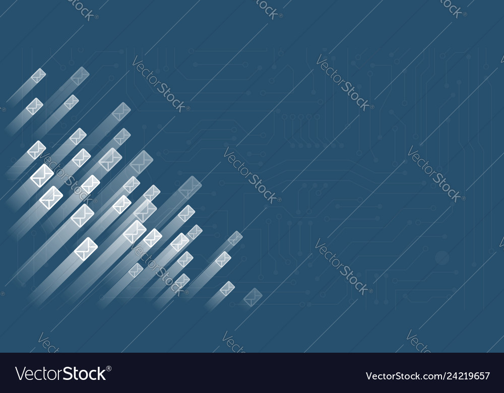 Mail envelopes background Royalty Free Vector Image