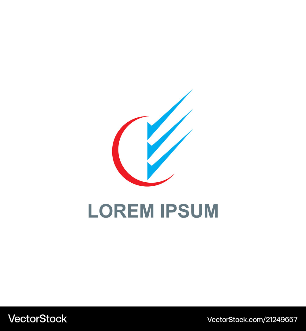 Round check logo Royalty Free Vector Image - VectorStock