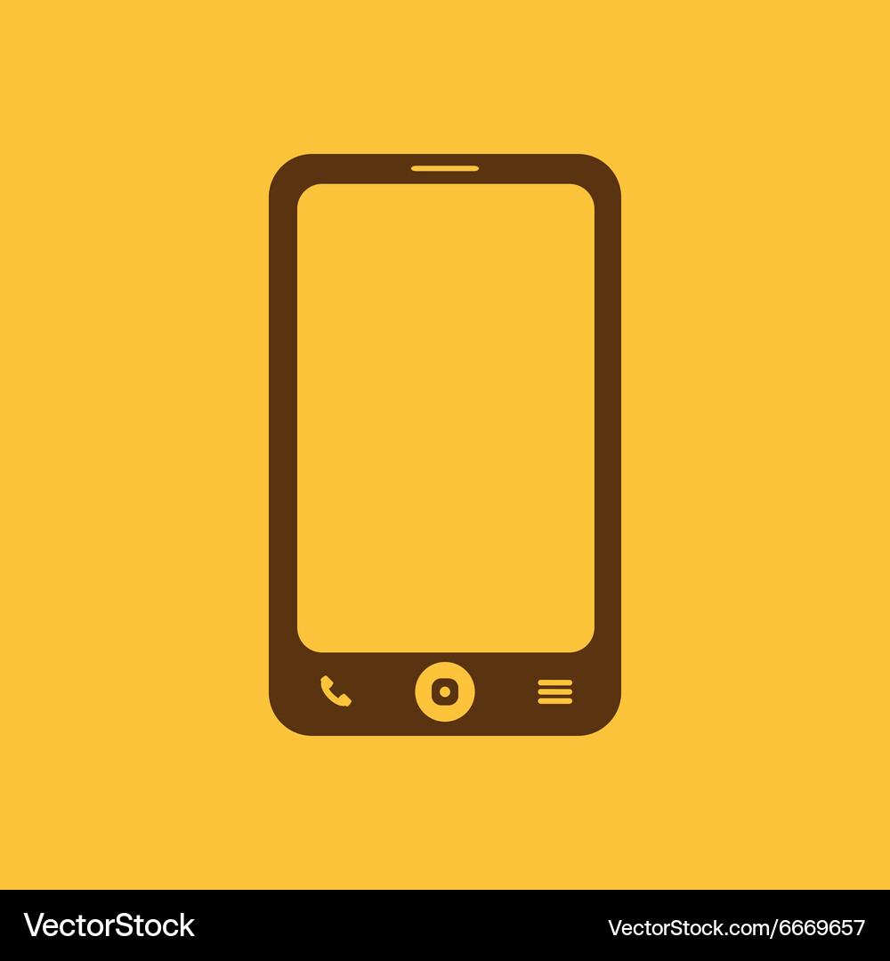 The smartphone icon Phone symbol Royalty Free Vector Image