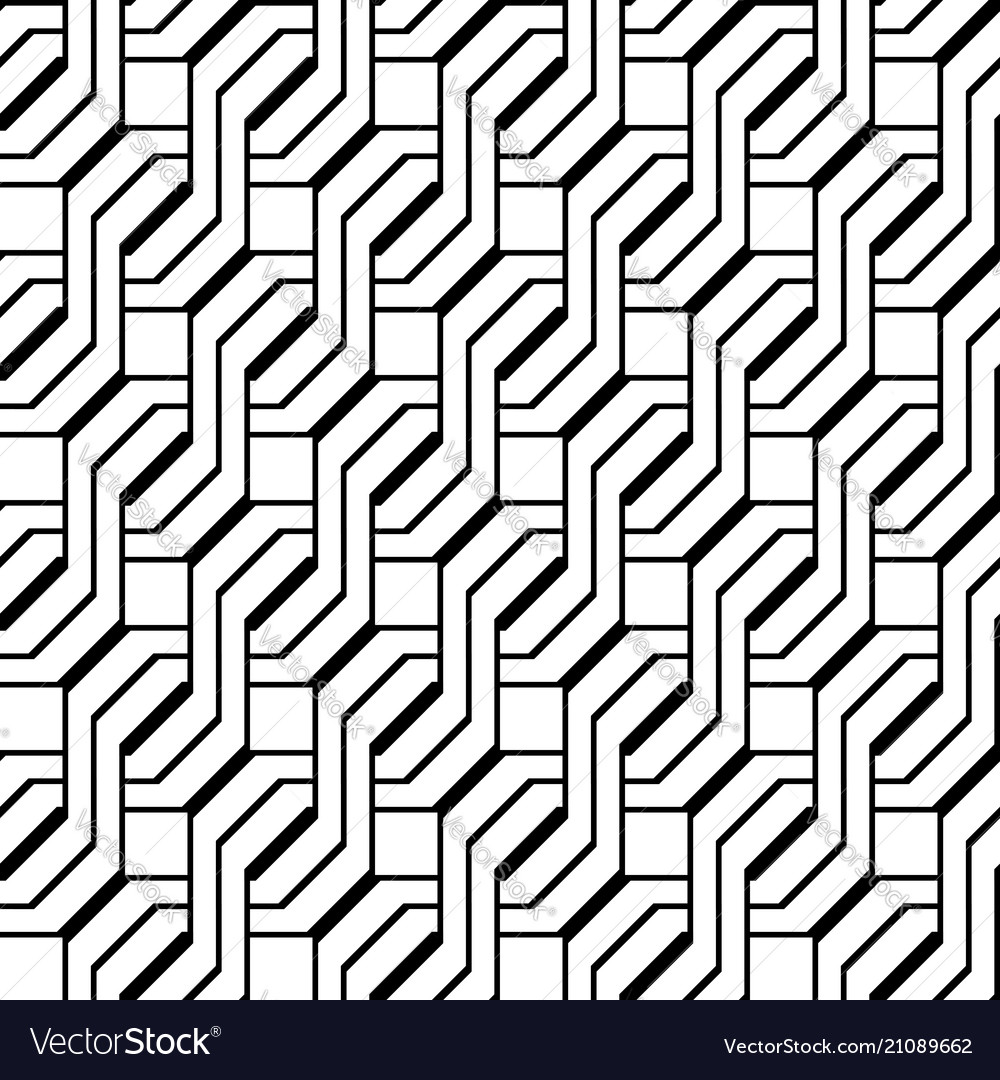 Design seamless monochrome zigzag pattern Vector Image